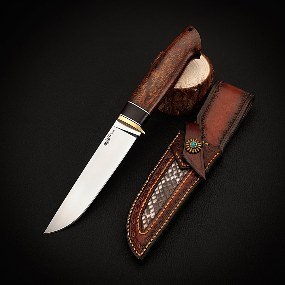 Vanax Super Clean Steel Skinner Knife with Leather Sheath – BILIKNIFE